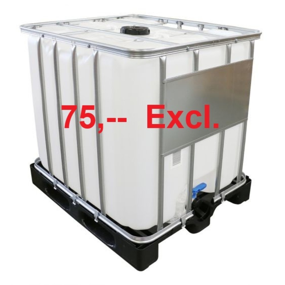 HvE-Epe.nl - Vloeibare opslag / IBC containers 1.000 Liter op kunststof ...